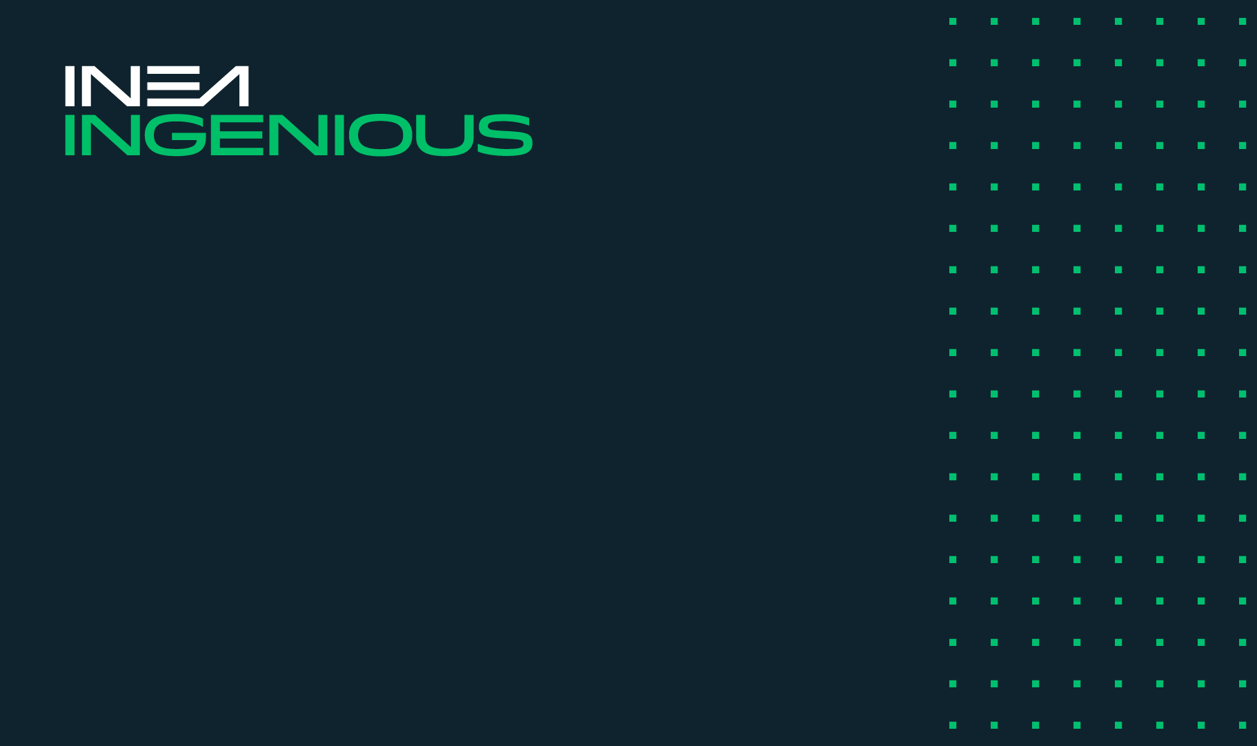 INEA inGenious:sustainable, efficient, green | INEA